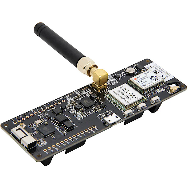 T-Beam Helium: ESP32 LoRa SX1276 868mhz, GPS NEO-6M, Suporte de Bateria ...
