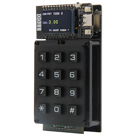 T-Display Keyboard: ESP32 16MB USB-C with Keyboard 4x3, display 1.14inch and shell - LILYGO® K138