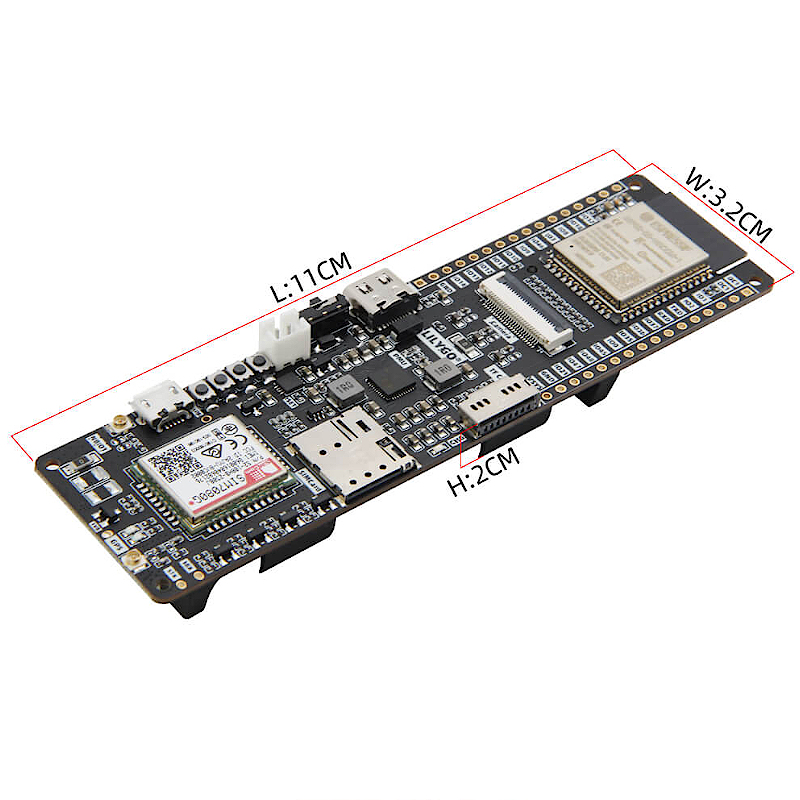 T-SIM7080G: ESP32-S3 with SIM7080G CAT-M & NB-IOT and Battery Holder ...