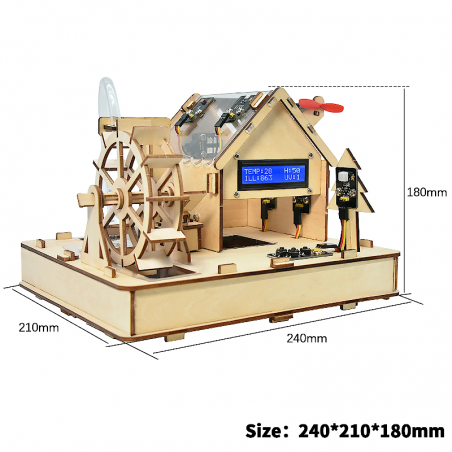 Smart Eco-Friendly House Kit for Arduino (included) - Keyestudio KS0576