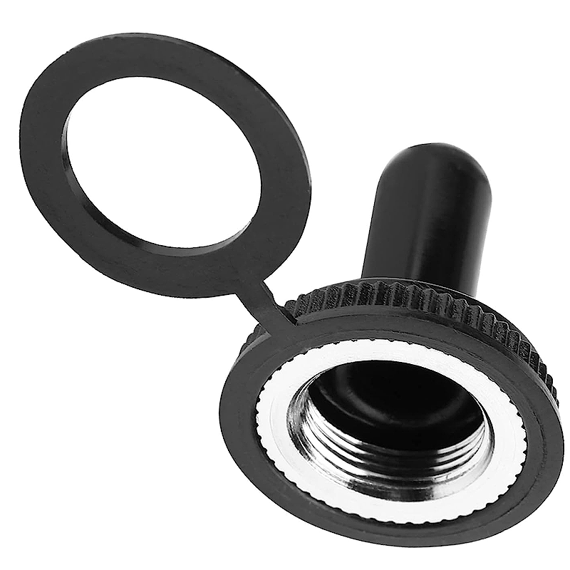 Toggle Switch 12mm Waterproof Rubber Cover Cap Boot Black