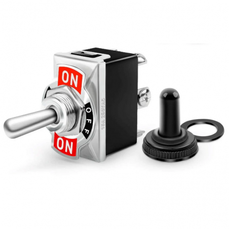 Toggle Switch 12mm Waterproof Rubber Cover Cap Boot Black