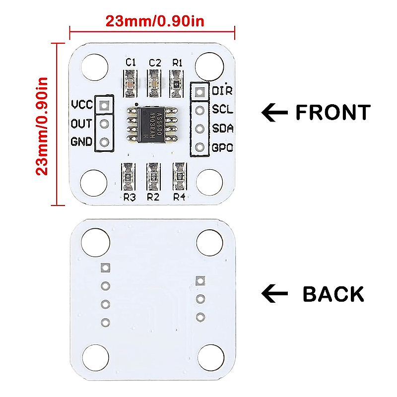 AS5600 12bit Magnetic Angle Sensor Encoder Module