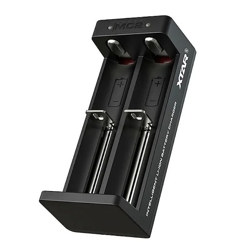 USB C Charger XTAR MC2 Li-ion Batteries - 2x0.5A 14500, 18560
