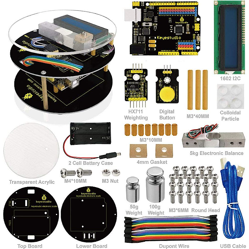 Electronic Scale Starter Kit5KG HX711 For Arduino (uno board included ...