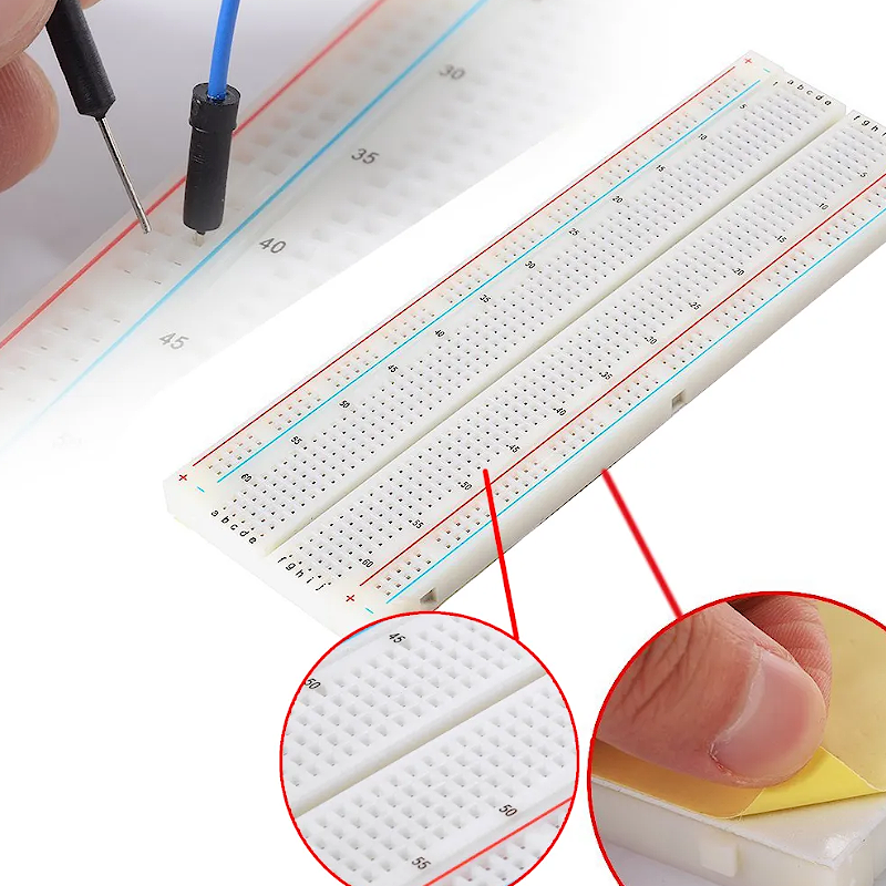 Kit Breadboard + 65 Jumper Wires + Power Supply Module + 140PCS Wires