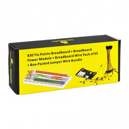 Kit Breadboard + 65 Jumper Wires + Power Supply Module + 140PCS Wires