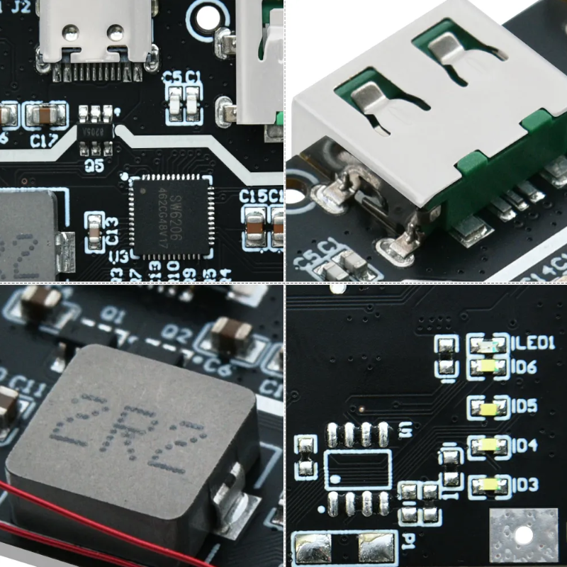 Control board USB Type-C 22.5W powerbank 5 Port Bidirectional ...