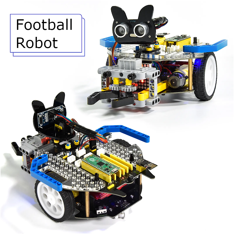Beetlebot 3 in 1 Robot for Raspberry Pi Pico (Lego blocks compatible) - Keyestudio KS3027