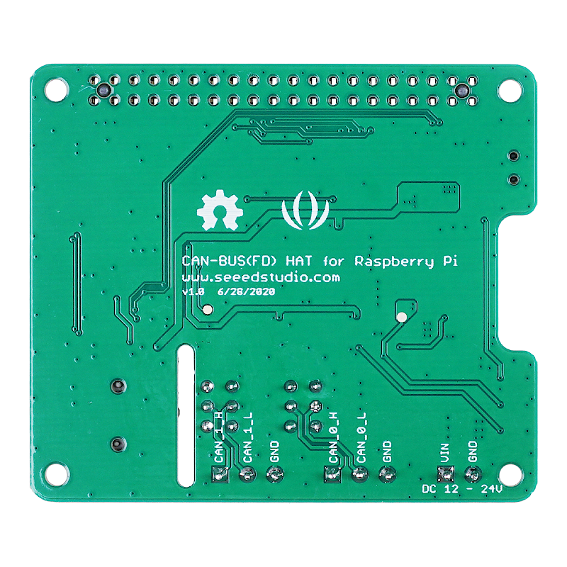 2-Channel CAN-BUS(FD) HAT for Raspberry Pi (MCP2518FD) - Seeed 103990563