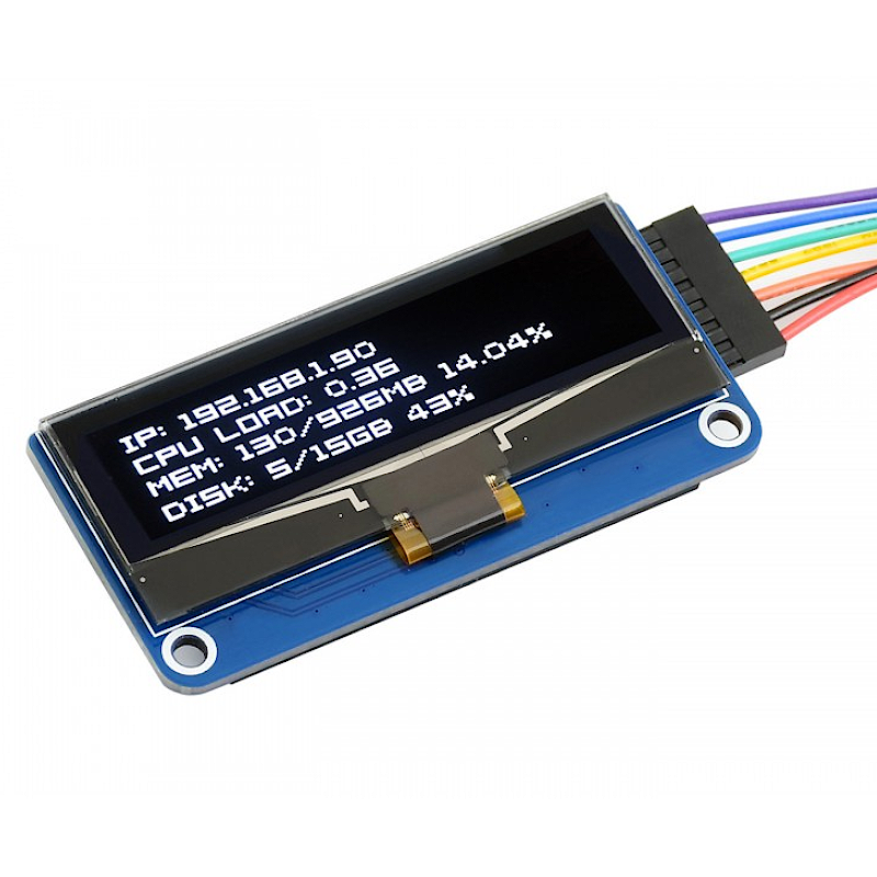 128×32, 2.23inch OLED display HAT for Raspberry Pi - Waveshare 17009