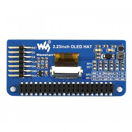 128×32, 2.23inch OLED display HAT for Raspberry Pi - Waveshare 17009