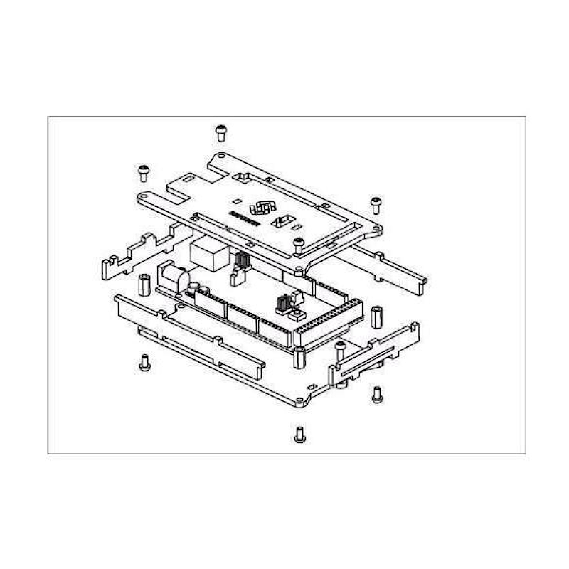 TRANSPARENT BOX FOR ARDUINO MEGA