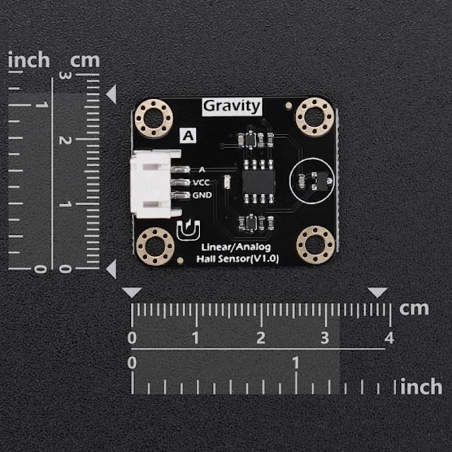 Linear / Analog Hall Effect Sensor with ±1200 GS Magnetic Field Range ...