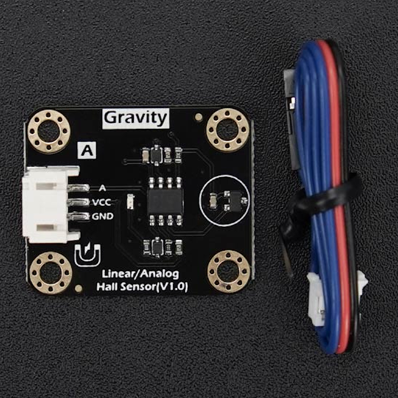 Linear / Analog Hall Effect Sensor with ±1200 GS Magnetic Field Range ...