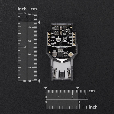 Self-powered Wireless Switch (2.4GHz BLE 5.3 Beacon) - DFRobot TEL0173