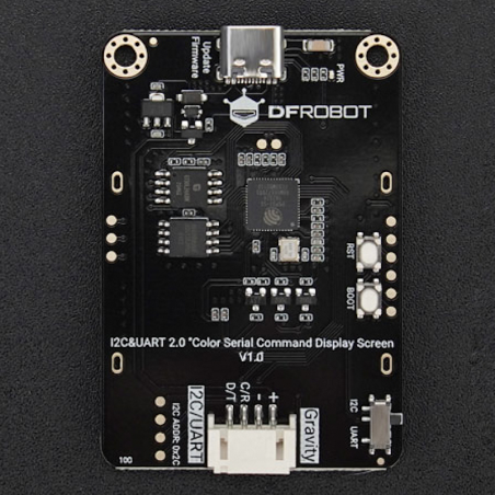 Display 2.0inch LVGL IPS 320x240 I2C&UART c/ controlo ESP32-S3 (compatível com Arduino, Micro ...