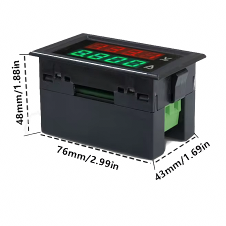 Digital Pannel AC VOLTMETER AMMETER 0~100A 80~300VAC With Currrent ...