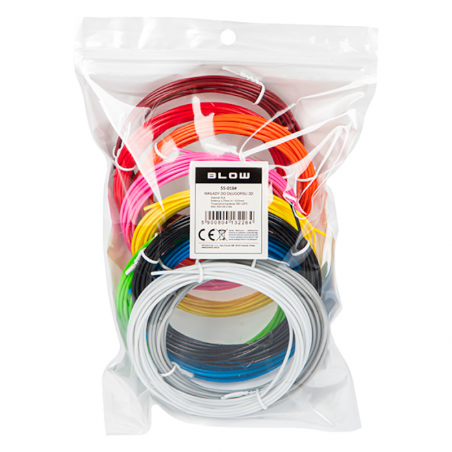 3D Printing PLA Filament Kit 1.75mm 10 colors with 5 meters each