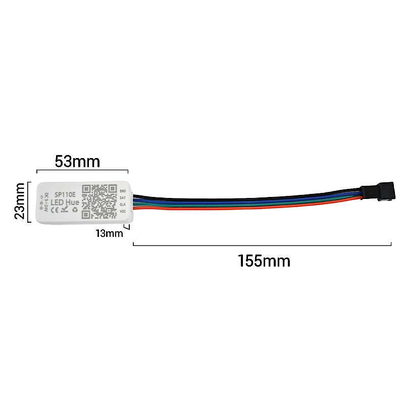 SP110E Bluetooth Pixel LED Controller for WS2811 WS2812B SK6812 1903 ...