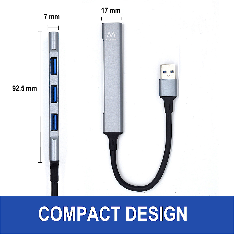 4-Port USB 3.2 Gen1 Slim-Hub Type-A