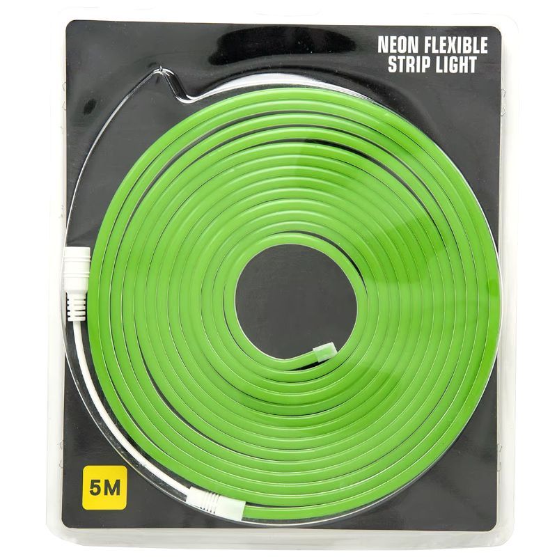 Narrow Neon LED Light Strip, 2835SMD, 5m, 120LEDs, IP67, DC 12V, 6mm ...