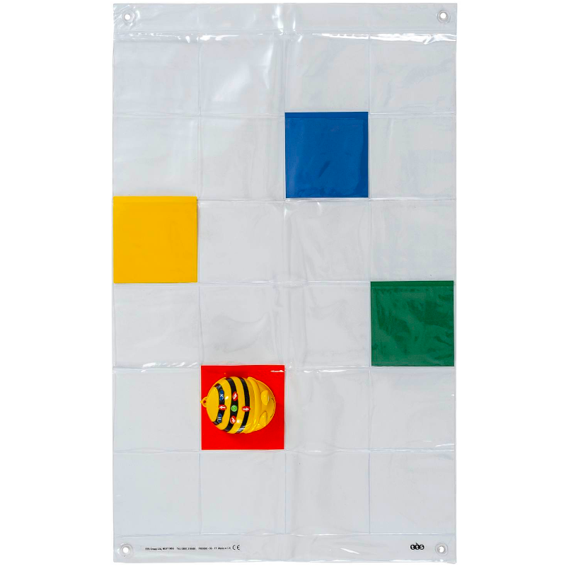 TTS Transparent Pocket Mat Size 4 x 6 for Bee-Bot and Blue-Bot