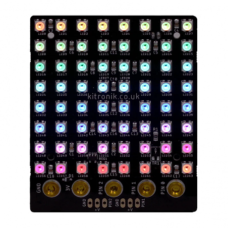 Kitronik ZIP Tile Display 8x8 RGB for BBC microbit - 5645