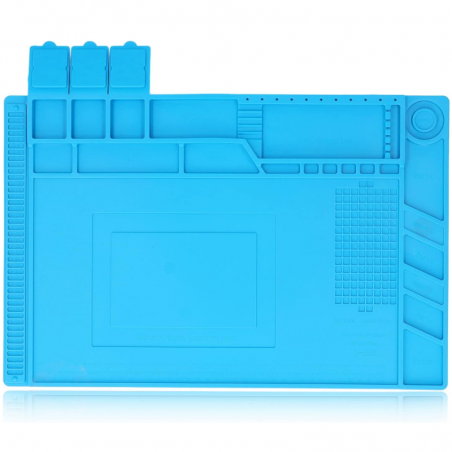 Silicone Soldering Mat 450 x 300 mm Blue