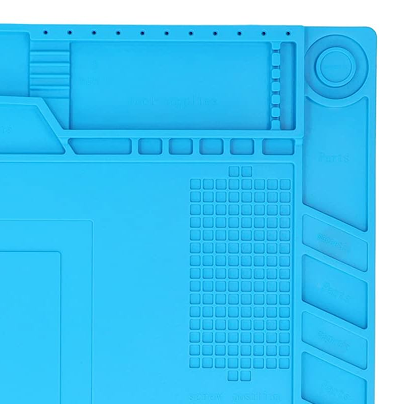 Silicone Soldering Mat 450 x 300 mm Blue