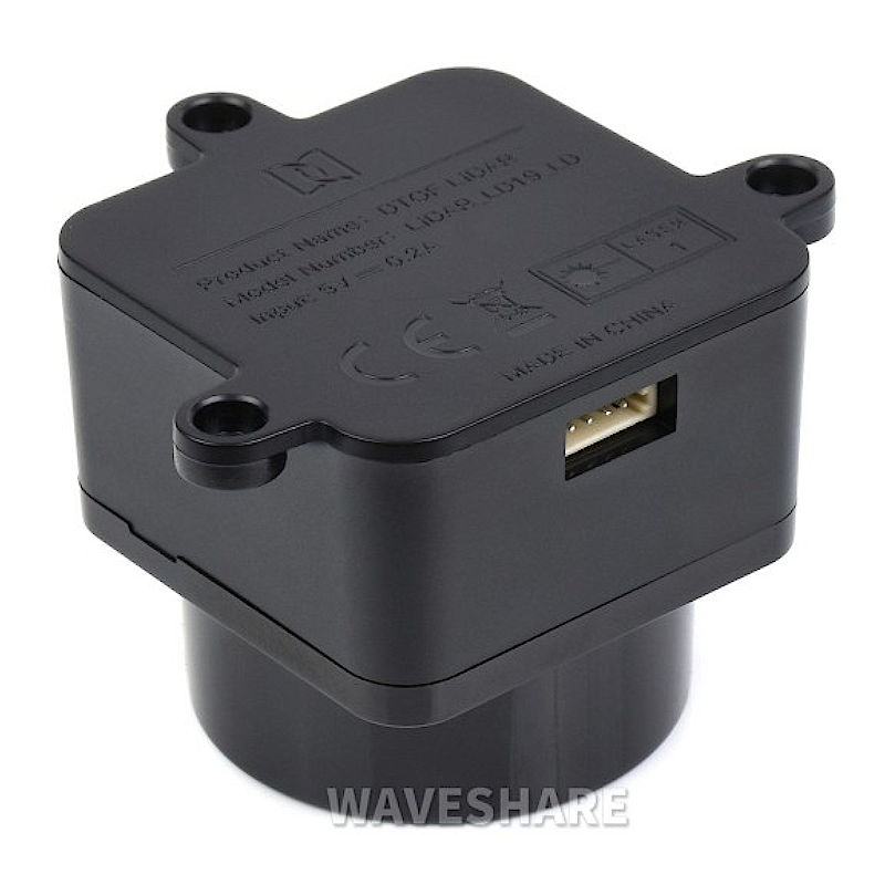 STL-19P Lidar dToF with USB Adapter, 360° 12m Radius, UART - D500 LiDAR Kit