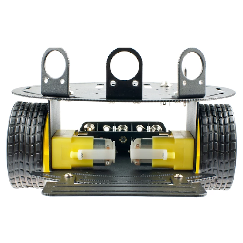 Kit Robot 2WD Redondo em Metal - Turtle ROB0005