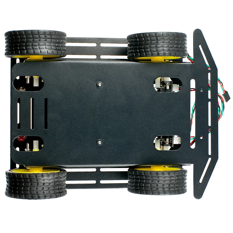 Kit Robot 4WD Redondo em Metal - Baron ROB0025