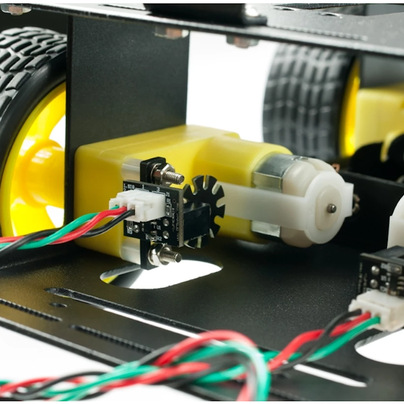 Kit Robot 4WD Redondo em Metal - Baron ROB0025