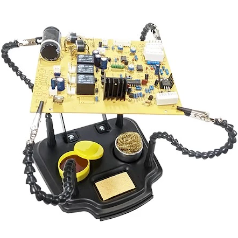 Helping hands 4 arms ZD-11M-1 w/ sponge, dry solder cleaner, rosin ...