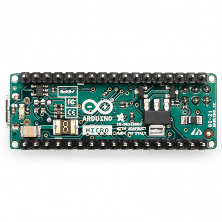 Arduino Micro with soldered headers- Arduino A000053