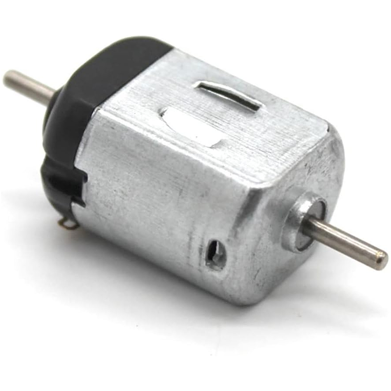 Micro motor with double shaft