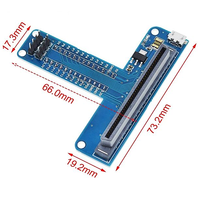 Micro:Bit T-Shaped GPIO Expansion Board