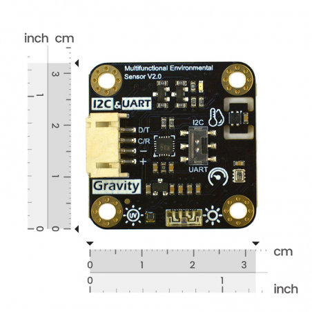 High Accuracy Temperature, Humidity, Pressure, Ambient Light and UV Sensor I2C/UART - DFRobot ...