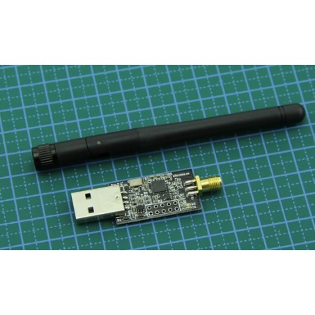 Crazyradio 2.4Ghz nRF24LU1+ USB radio dongle with antenna (BC-CR-01-A)