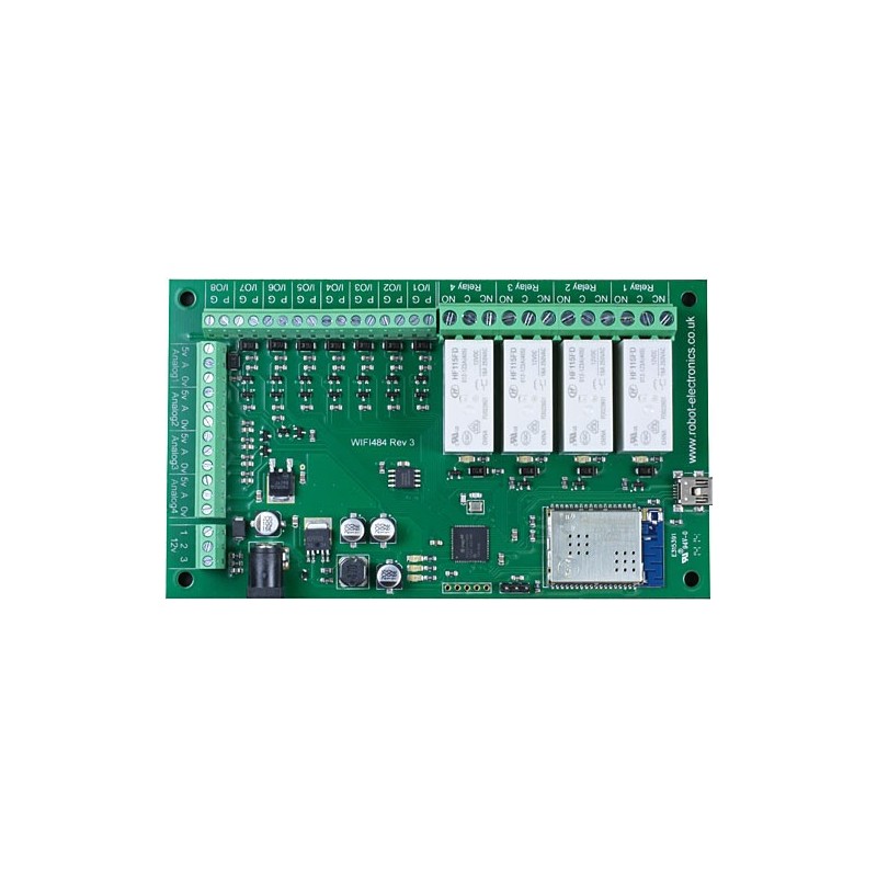 WIFI484 - 16Amp, 4 Channel Relay Module