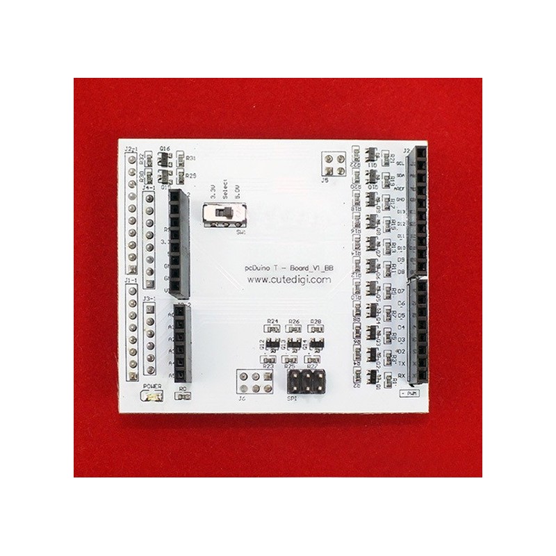 TBoard to Bridge Arduino Shield to pcDuino V1 with Level Shifter