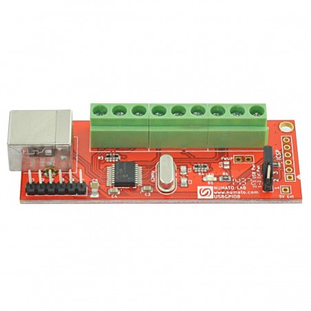 8 Channel USB GPIO Module With Analog Inputs