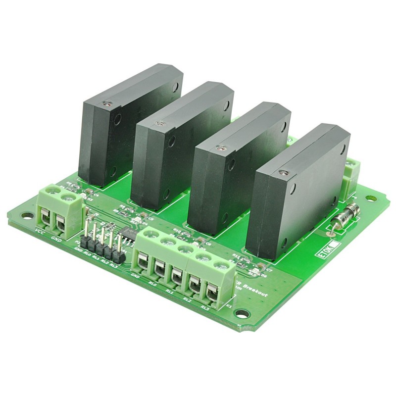 4 Channel AC Solid State Relay Controller Board