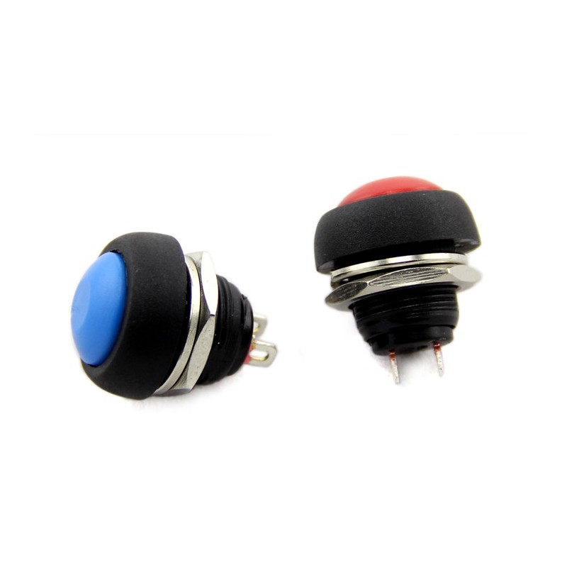 12mm Domed Push Button Pack