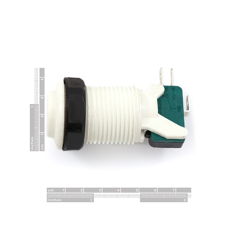 Concave Button - White