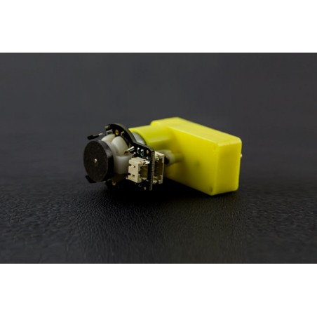 Micro Motor DC 90º com encoder e redutora 120:1 - 6V 160RPM