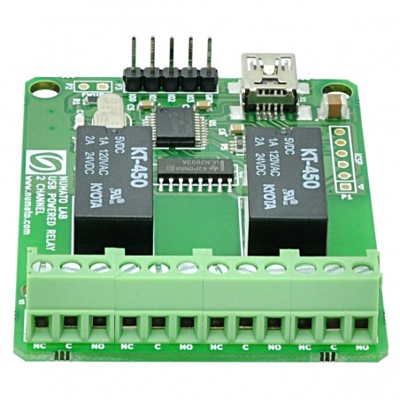 2 Channel USB Powered Relay Module