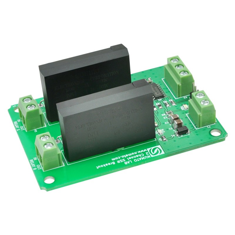 2 Channel Solid State Relay DC Controller Board