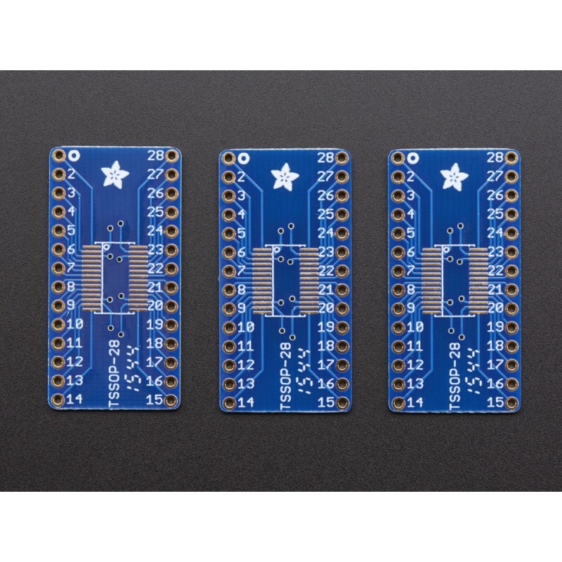 SMT Breakout PCB for SOIC-28 or TSSOP-28 - 3 Pack!